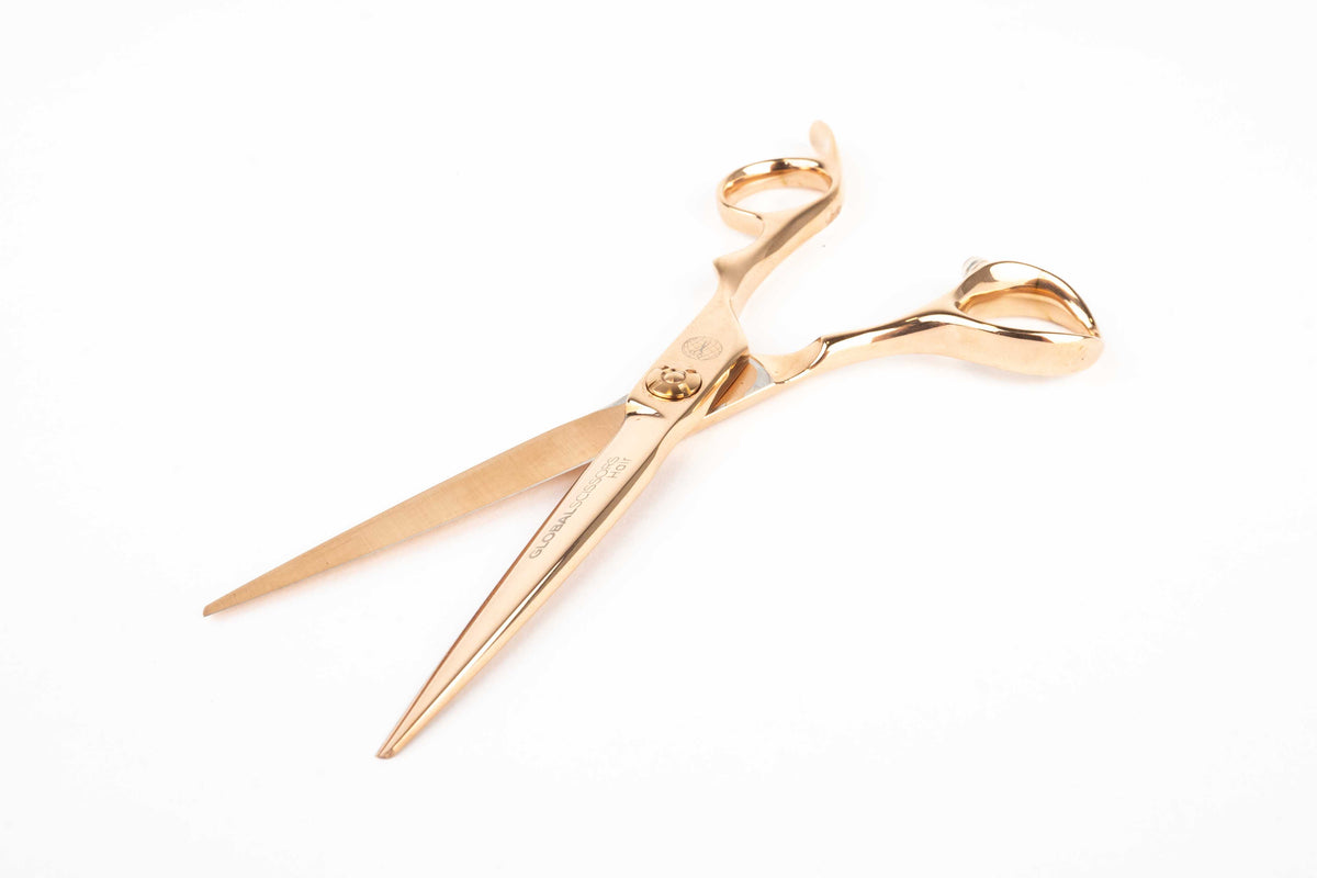 Indiana Light Rose Gold 6 Inch Cutting 6 Inch Thinning Scissor Set ...