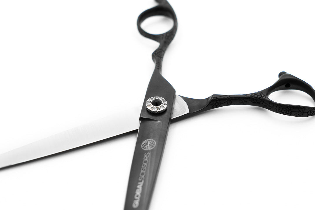 Panther Matte Black Pet Grooming 7.5 inch Cutting Scissor – Global Scissors